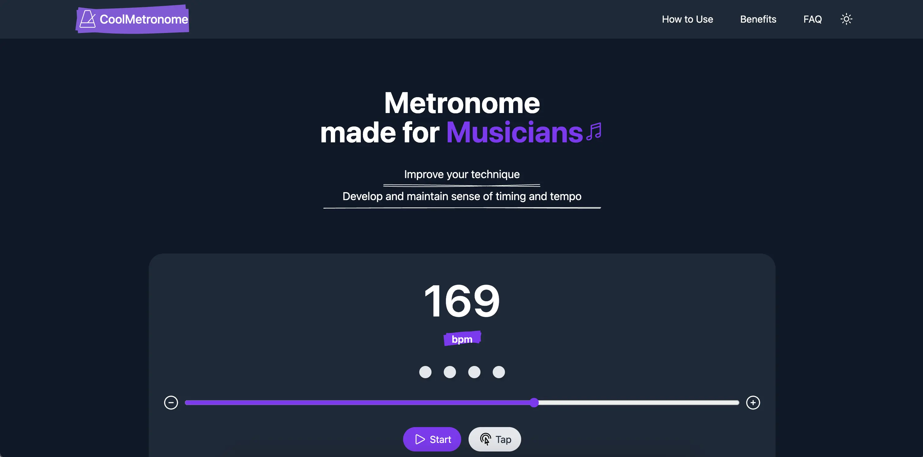 Cool Metronome - Free Online BPM Tool for Musicians